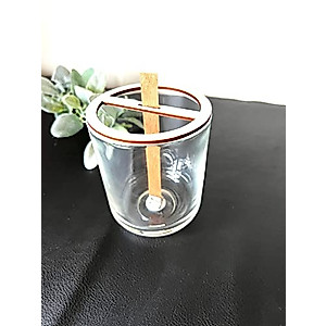 Wooden wick holder, Wick Centering Tool for Single Wooden Wick Candle, 1-Wooden Wick Stabilizer, Wooden Wick Holder, Wick Stabilizer for Candle Making (3.75")