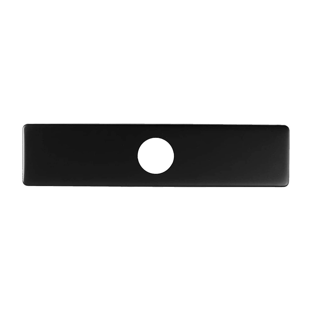 Homevacious 10 Inch Bathroom Sink Faucet Or Kitchen Faucet Base plate Hole Cover Deck Plate Escutcheon Black Square 304 Stainless Steel