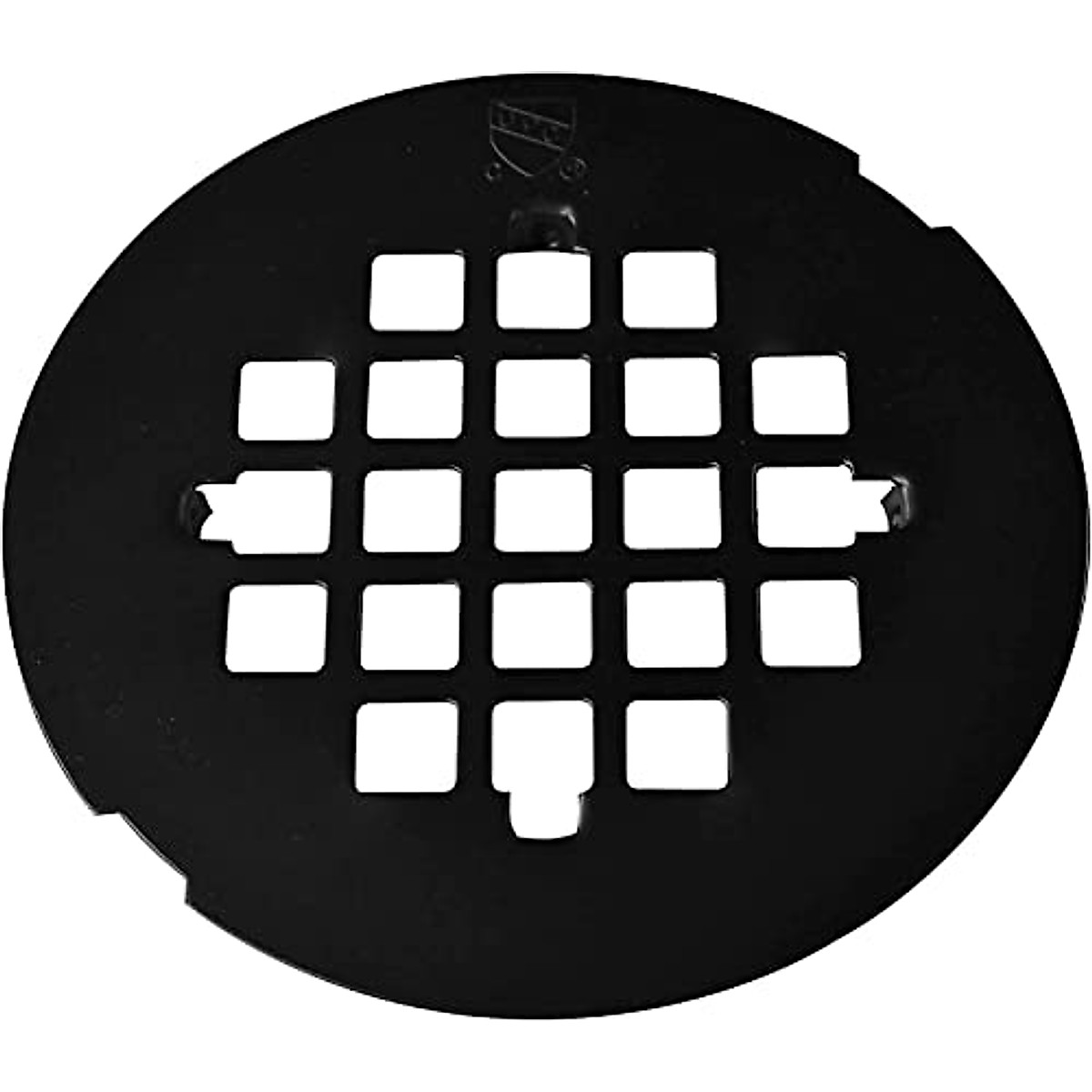 Westbrass D206P-62 4-1/2" OD Shower Drain Assembly and Grid Strainer Cover fits both Sch. 40 PVC & ABS Pipes, Matte Black