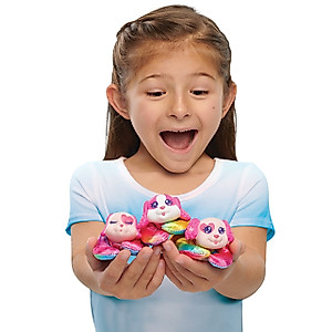 Puppy Surprise 10-inch Small Cherry Plush Stuffed Animal Dog with Puppies, Plushies, Kids Toys for Ages 3 Up by Just Play