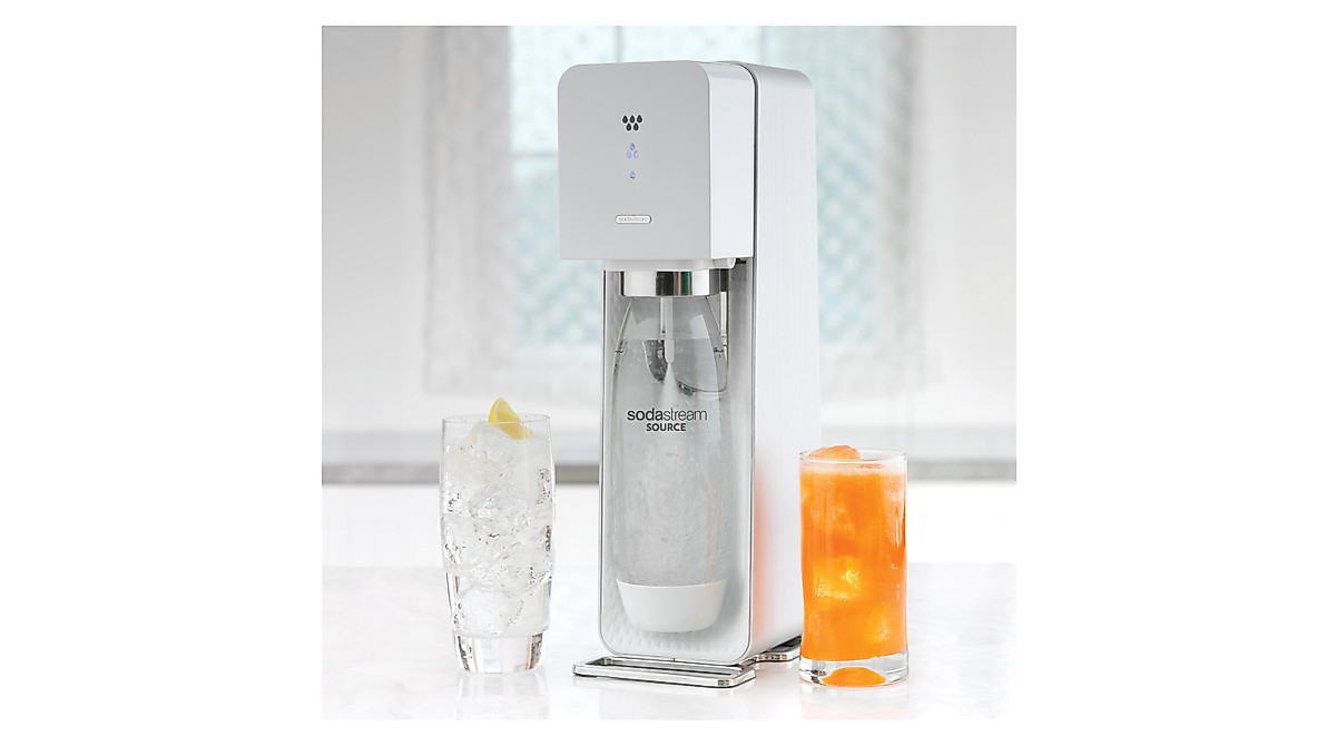 SodaStream Source Metal White: Sleek Home Soda Maker Kit