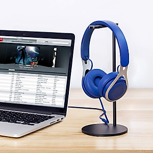 AIGEL Headphones Stand Sturdy Gaming Headset Holder Desk Headset Rest Hanger Headset Stand with Premium Aluminum Body for All Headphones Size Non Slip Base Black