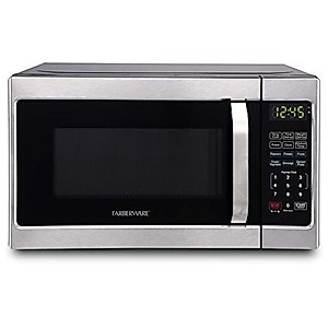 Farberware Classic Microwave Oven, 0.7 Cu. Ft., 700-Watt, with Child Lock, Brushed Stainless Steel