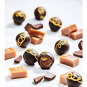 Godiva Chocolatier Signature Truffles Gift Box with Red Ribbon – 36 Piece Assorted Milk, White and Dark Chocolate Truffles with Gourmet Fillings - Unique Gift for Chocolate Lovers