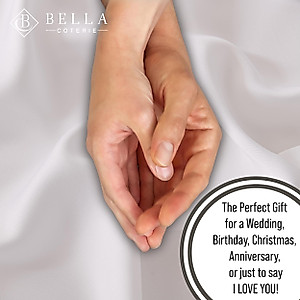 Bella Coterie | Luxury Standard Size Pillowcase Set | 100% Organically Grown Bamboo Viscose | Ultra Soft | Cooling | 2 Pcs [White]