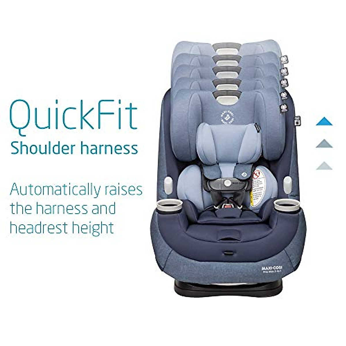Maxi-Cosi CC208EMQ Pria Max 3-in-1 Convertible Car Seat, Nomad Blue, One Size