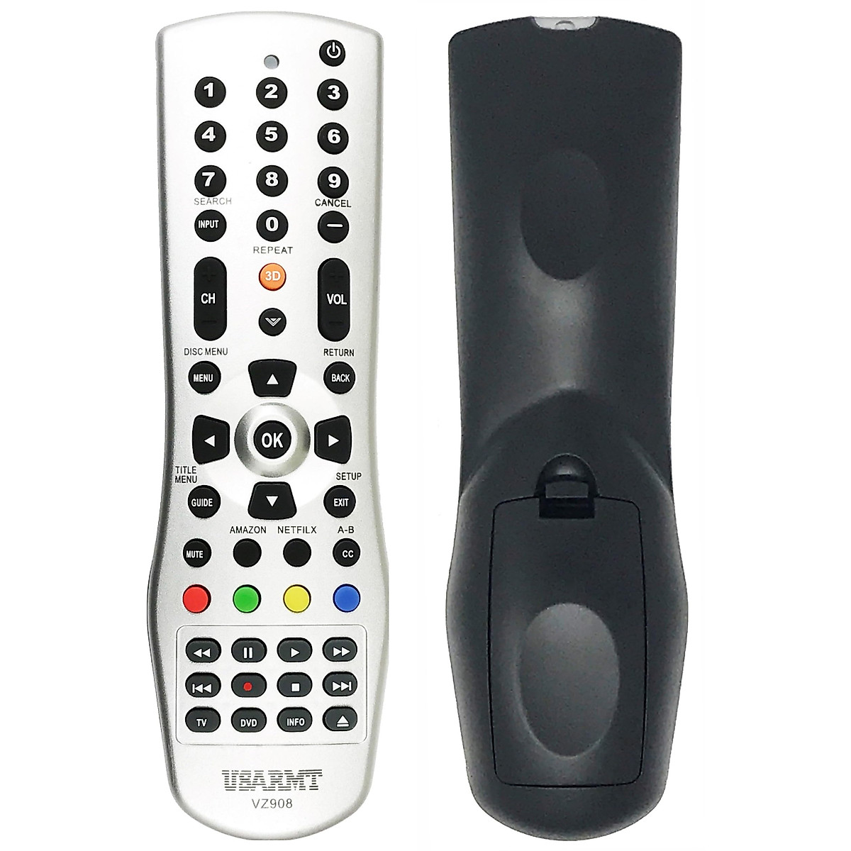 Universal Remote for All VIZIO LCD LED TV and Blue ray DVD for VR4 VUR10 VR2 VR15 VR10 XRU110 VUR8 VUR9 VUR5 VR17 XRU300 XRU100 XRT510 VUR12 XRT110 URC3440BG1 XRT112