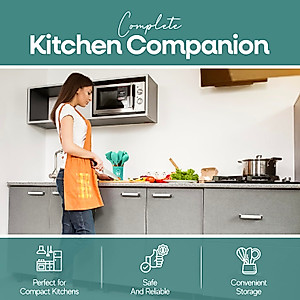 Silicone Cooking Set, 12 pcs Kitchen Utensils Set, Wooden Handle, Bucket Storage, High-Temperature Resistance, Scratch-Free, Cooking Spoons for Nonstick, Best Kitchen Tools, 1st Apartment Kitchen