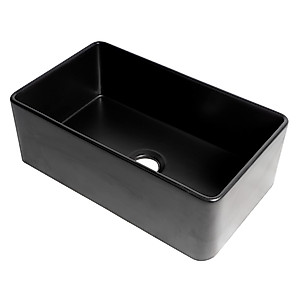 ALFI brand ABF3018-BM Kitchen Sink, Black Matte