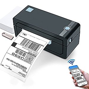 JADENS Bluetooth Thermal Shipping Label Printer – Wireless 4x6 Shipping Label Printer, Compatible with Android&iPhone and Windows, Widely Used for Ebay, Amazon, Shopify, Etsy, USPS