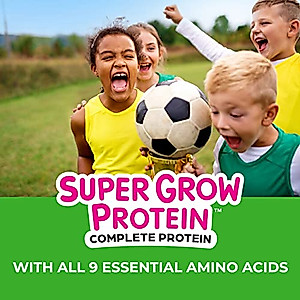 Orgain Kids Protein Powder Shake Mix, Vanilla Bean Ice Cream - 8g Grass-Fed Dairy Protein, 4g Fiber, 22 Vitamins & Minerals, Gluten Free, No Soy Ingredients, Adds Healthy Nutrients to Kids Snacks, 1lb