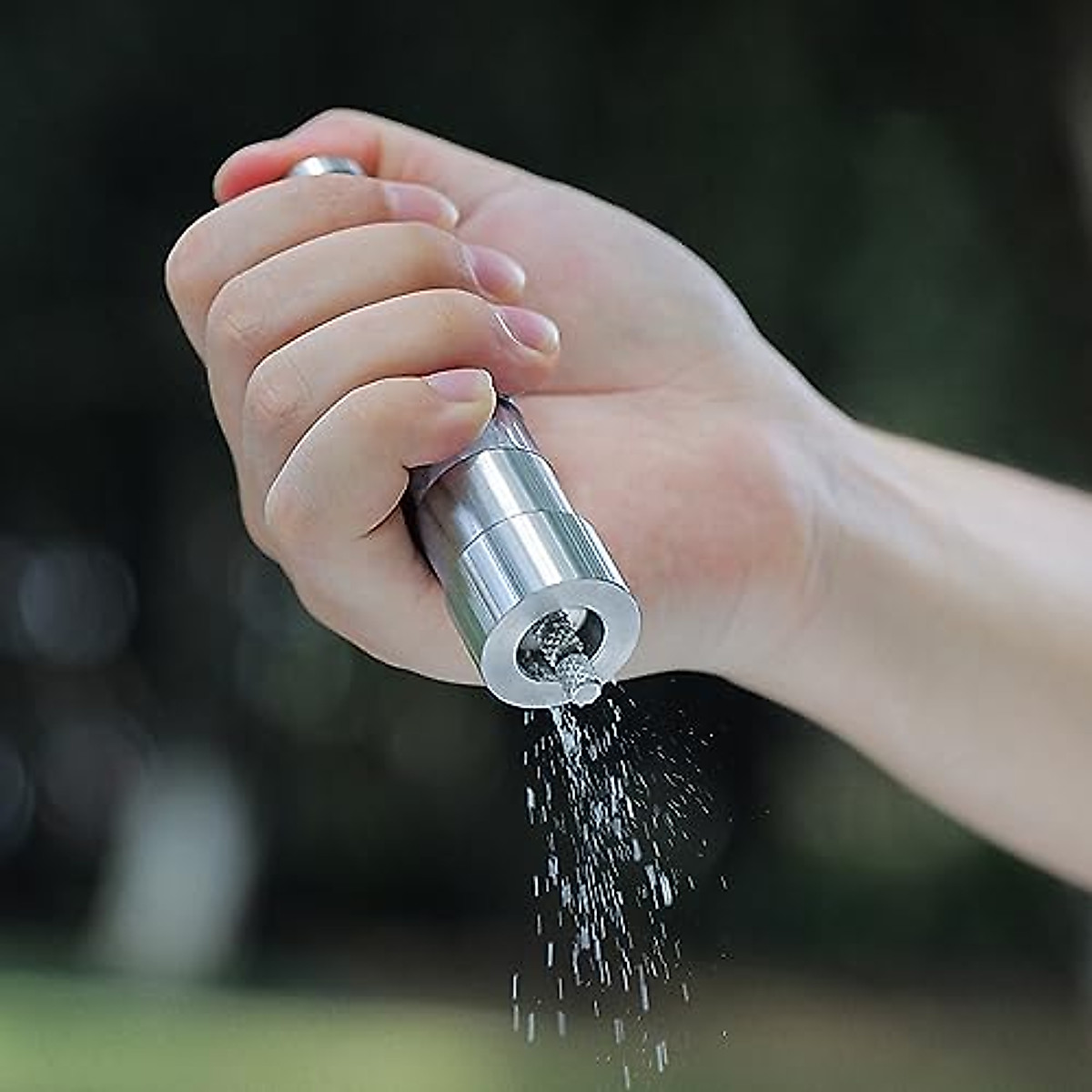 Manual And Grinder Set Thumb Push Mill Stainless Steel Sauce Grinders With Metal Holder Kitchen Mill