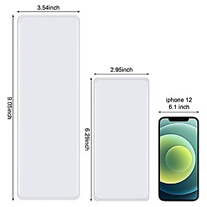 AUXSOUL Bathroom Tray, 2 Pack Ceramic Vanity Trays, Sink Storage Bathtub Tray Organizer Rectangular Cosmetics Holder for Tissues, Candles, Towel, Soap, Countertop, Towel, Plant, Jewelry(White)