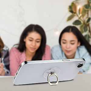 Sibba Cell Phone Rings Holder Hooks 2 PCS Hand Grip Car Mount Accessories Kickstand Case Finger Stand Supports Cellphone Socket Attachment Back Sticky Rotation Strap Adjust Angles for Smartphone