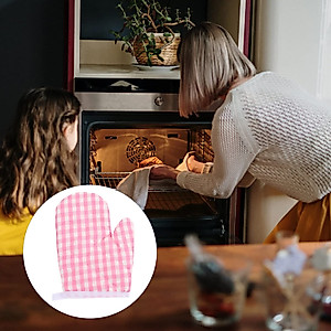 2pcs Kids Oven Mitts for Children Play Kitchen Heat Resistant Kitchen Mitts Kitchen Gloves for Cooking Baking Kids Oven Gloves Griddle Accessories