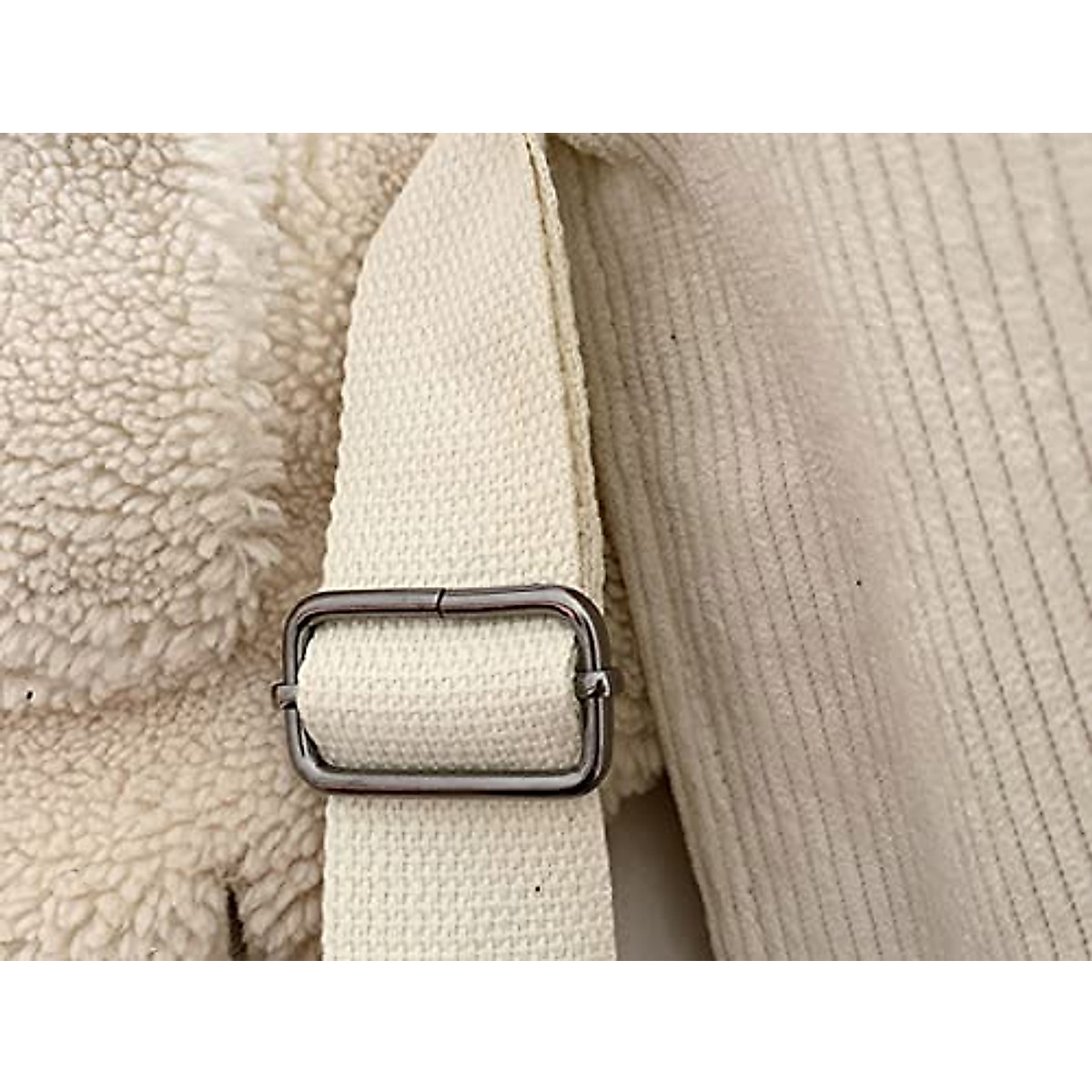 Tote Bag for Women Fashion Corduroy Handbags Casual Hobo Messenger Bag Canvas Shoulder Bag with Multi-pocket