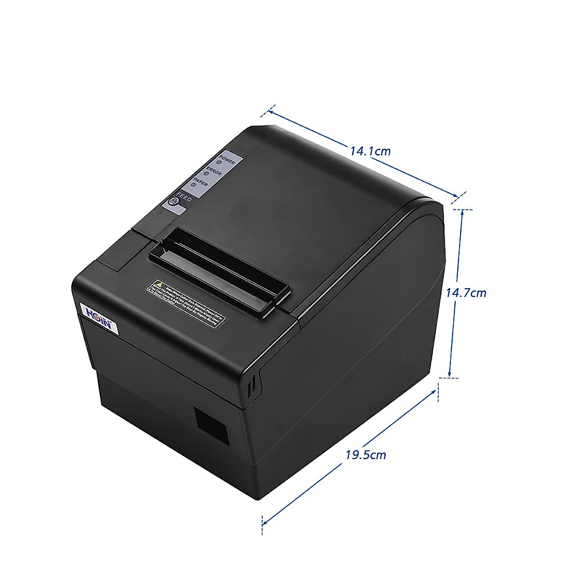 Jabey Thermal Printer,80mm USB Thermal Receipt POS Printer Auto Cutter High Speed Printer Clear Printing Compatible with ESC/POS Print Commands for Supermarket Store Home Business