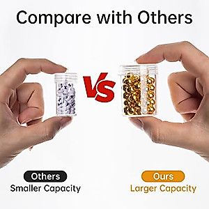 Bead Organizer Box, Diamond Painting Art Storage Box, Diamond Painting Art Accessories Bead Storage Containers 14 Slots Clear Embroidery Bead Storage Organizer Container with Lids for Beads (2 Pack)