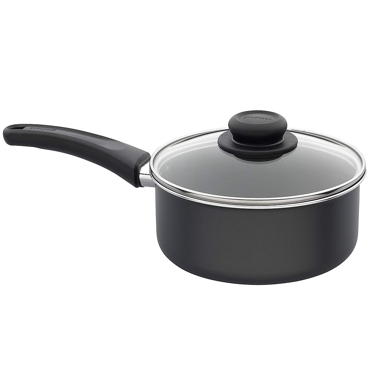 GoodCook Everyday Nonstick 10-Piece Cookware Set with Utensils, Includes Fry Pans, Sauce Pans, and Casserole Pan, PFOA-Free Nonstick Aluminum, Ergonomic Handles, Versatile Cooking Set