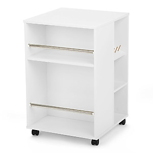Arrow 81100 Portable 4 Sided Thread, Ribbon and Craft Storage Organization Cube, White Finish