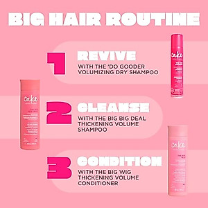 Cake Beauty Volumizing Dry Shampoo, The Do Gooder - Absorbs Oil, Adds Volume, Refreshes Hair - Residue Free - With Cornstarch - For All Hair Types - 120 g