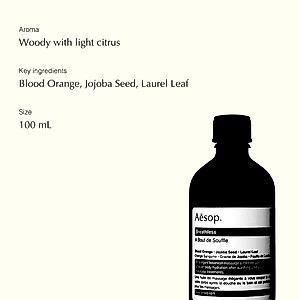 Aesop Breathless Botanical Massage Oil | 100mL/3.4 fl oz Muscle Relaxer Massage Oil |Sore Muscle Oil Massage for All Skin Types | Paraben-Free, Cruelty-Free & Vegan Massage Oil