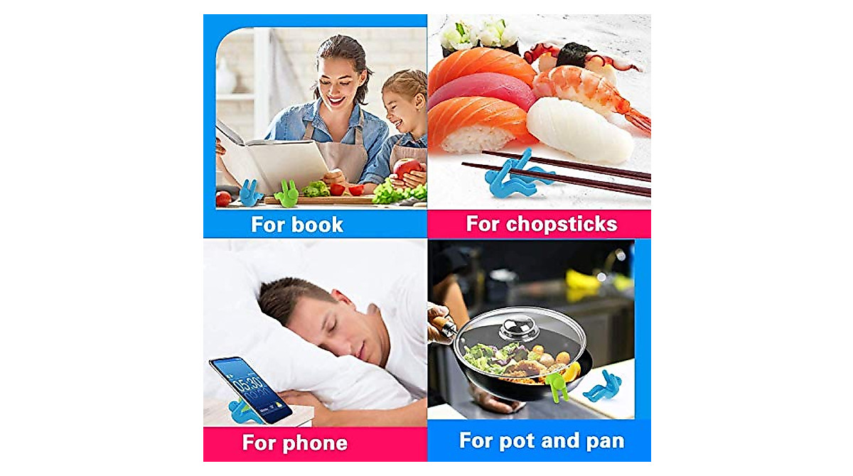 6 Pack Spill-proof Pot Lid Lifter - Keep Lids Open