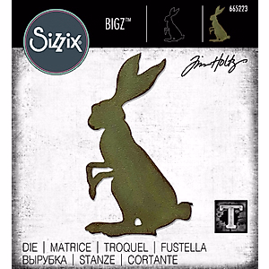 Sizzix Bigz Die 665223 Mr. Rabbit by Tim Holtz, Multicolor