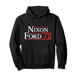 Nixon Ford Retro Election 1972 Pullover Hoodie