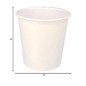 Rupert and Jeoffrey's Trading Co. Paper Cups Disposable, Hot Coffee Cups (50, 4 oz.)