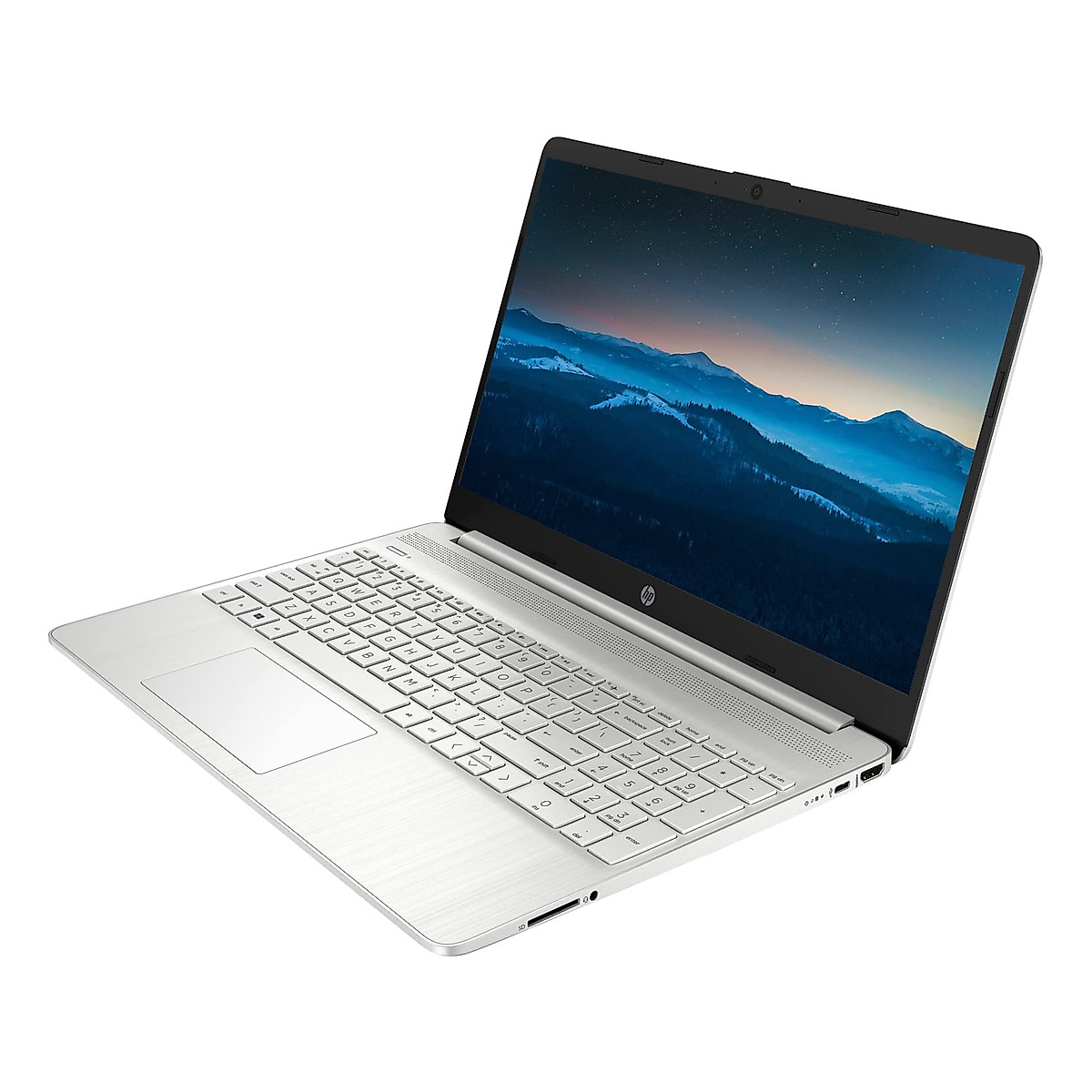 HP 15 Notebook, 15.6" HD Screen Laptop, Intel Core i3-1115G4, 8GB DDR4 RAM, 256GB SSD, Webcam, HDMI, Wi-Fi, Windows 11 Home, Natural Silver