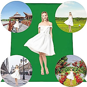 Folong 6X9 Green Background, Green Screen, Polyester Material, Green Background, Green Screen Background, Green Photography Background, Green Screen Fabric, Green Background for Photography