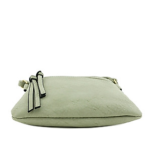 Functional Multi Zip Pocket Crossbody Bag (Grey)