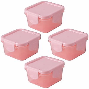 Kichvoe 4pcs Boxes Packing Crisper Mini Meal Prep Sealed Container Freezer Containers for Food Vegetables Container Food Storage Containers Fruit Storage Containers for Fridge Pp