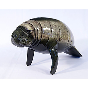 Star Int'l Hand Painted Manatee Sea Cow Replica Figurine Statue 8"