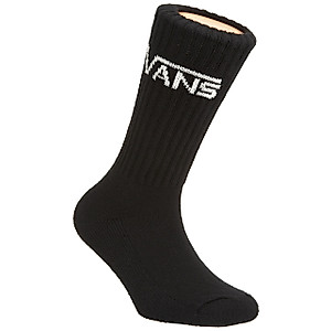 Vans Classic Crew 3-Pair Pack, Black, Sock Size 10-13 (Men's Shoe 9.5-13)