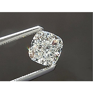 Diamonbella 101 facets 2 Carat Princess Cushion Cut NSCD Simulated Diamond Ring Band Set Solid 925 Silver Halo DBCUSHSET7 (Ring-Set, 6)