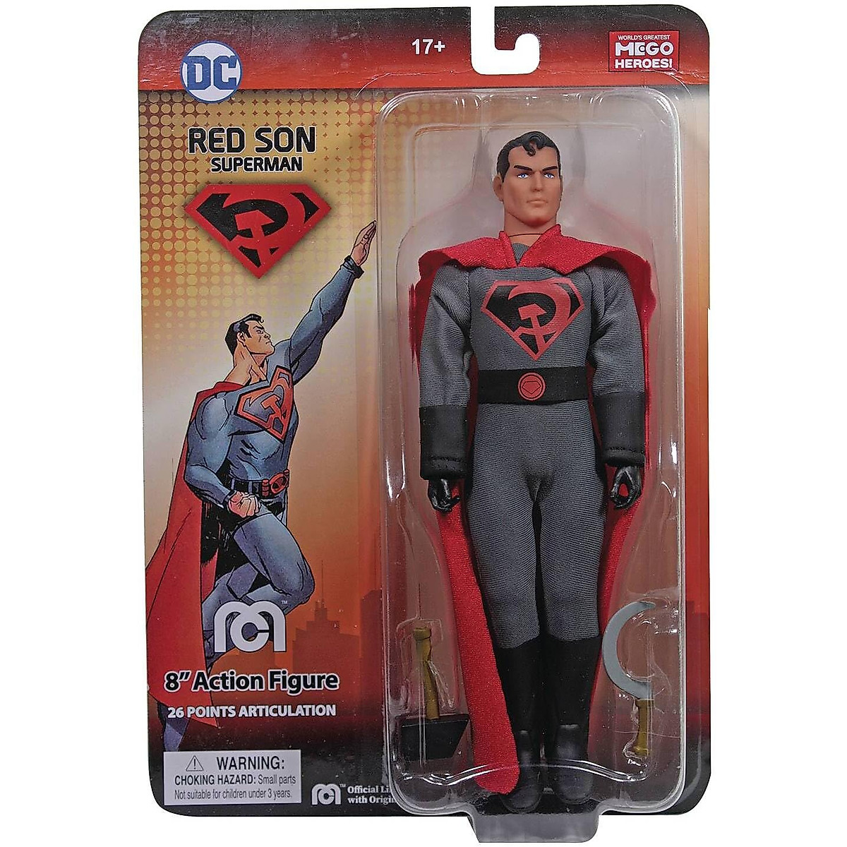 MEGO DC Heroes RED Son Superman PX 8IN AF