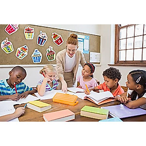 FLYAB 12Pcs Birthday Cutouts for Classroom Decoration Birthday Cupcake Cutouts Calendar Chart Poster Birthday Bulletin Board Decorations for Classroom Birthday Party Decoration Teacher Supplies