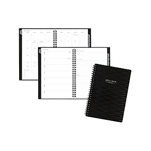 2023-2024 AT-A-GLANCE® Elevation 13-Month Academic Weekly/Monthly Planner, 5-1/2" x 8-1/2", Black, July 2023 to July 2024, 75101P05
