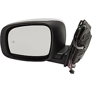Kool Vue Driver & Passenger Side Power Heated Mirrors for Dodge Grand Caravan Chrysler Town & Country 2009-2016 With Signal Light & Blind Spot Monitor Chrome