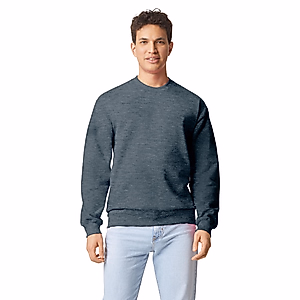 Gildan Softstyle Crewneck Sweatshirt, Style GSF000, Dark Heather