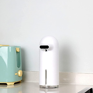 QZJLHH Touchless Soap Dispenser,350ml Automatic Countertop Foaming Soap Dispensers,Infrared Motion Sensor,Suitable for Bathroom Office (Color : Blue)