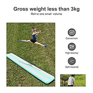 16ft Gymnastic Balance Beam for Home,Air Balance Beams Gymnastics Equipment for Practice Training(mint)