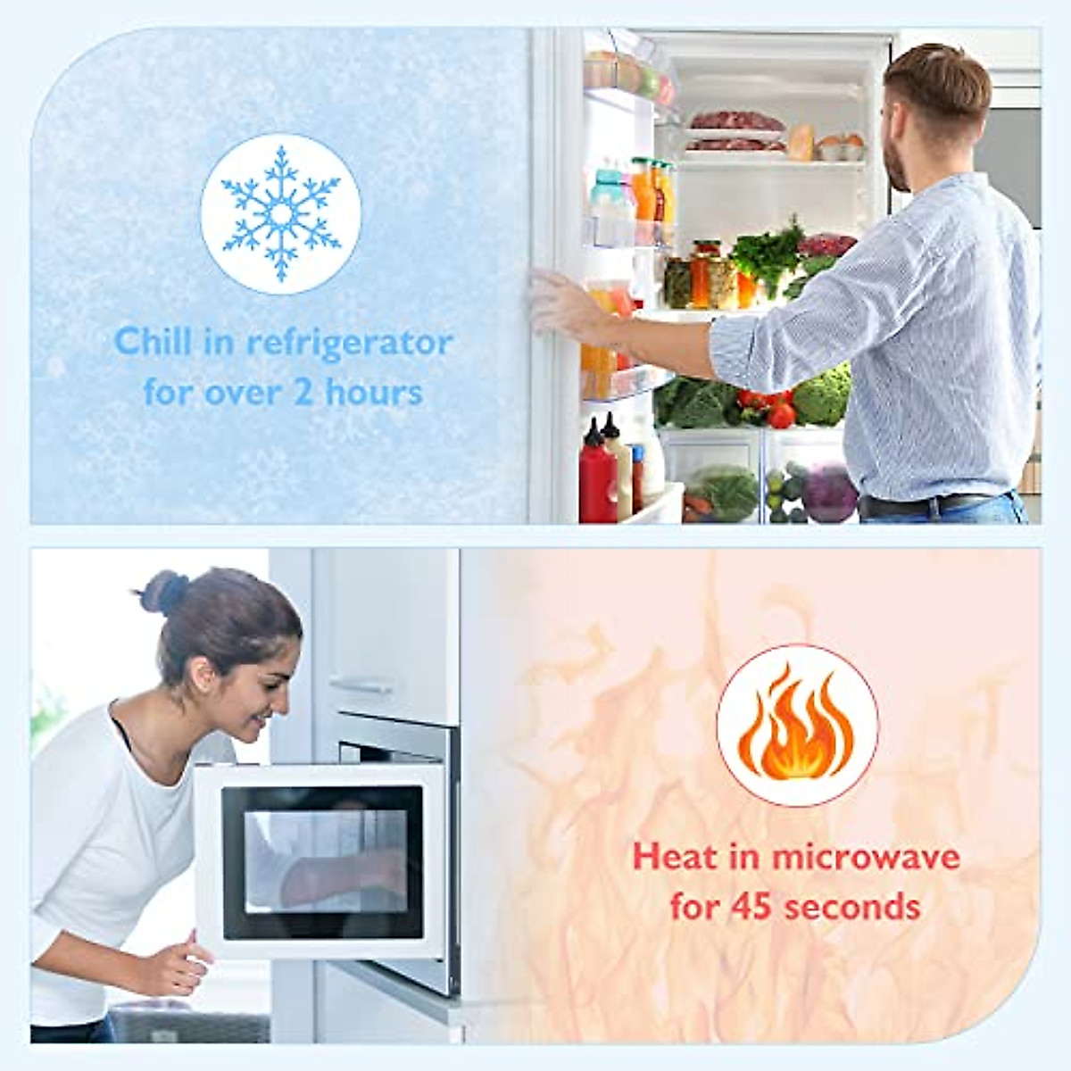 Helthrelife Heel Ice Pack for Pain Relief, Gel Ankle Ice Pack Wrap Adjustable for Heel Pain, Plantar Fasciitis, Achilles Tendinitis, Dry Cracked Heels, Sprain, Sports Injuries Pack of Two