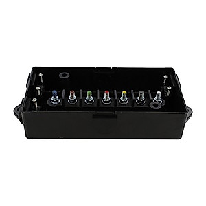 Dumble Electrical Wire Connector Junction Box 1-Pack Trailer, Camper, RV Light 7 Gang/Pole Automotive Wiring Rewiring