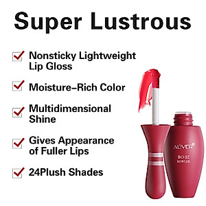 Yitebe 6 Color Bowling Lip Stain Set, Bowling Lip Stain, Long Lasting Waterproof Lip Tint, Pigmented Lip Makeup Gift Sets For Girls And Women.