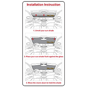 YelloPro Auto YelloPro Custom Fit Reflective Front Windshield Sunshade for 2021 2022 2023 2024 Ford Bronco SUV - (Nor for Sport Model), Sun Protection UV Reflector Accessories [Made in USA]