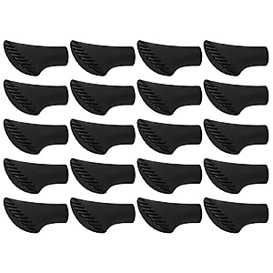 RiToEasysports 20 Pack Walking Stick Tips,Trekking Poles Tips Cane Tips with 11mm Hole Diameter for Walking Stick Accessories