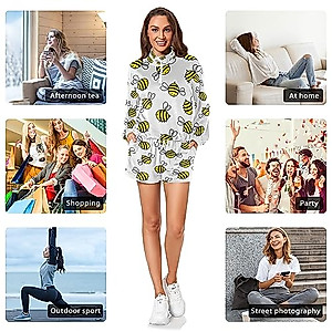 Kigai Flying Bee Jogging Suits for Women Lounge Cozy Long Sleeve Half Zip Lapel Collar Sweatsuit Set,XL